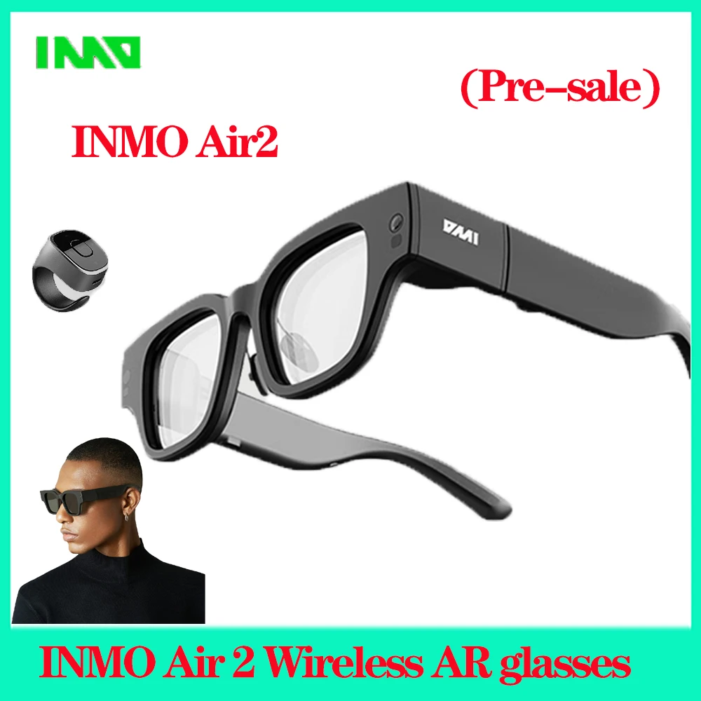 INMO Air 2 무선 AR 안경, 휴대용 고화질 풀 컬러 디스플레이, 모바일 컴퓨터 화면 프로젝션, 사전 판매 ...