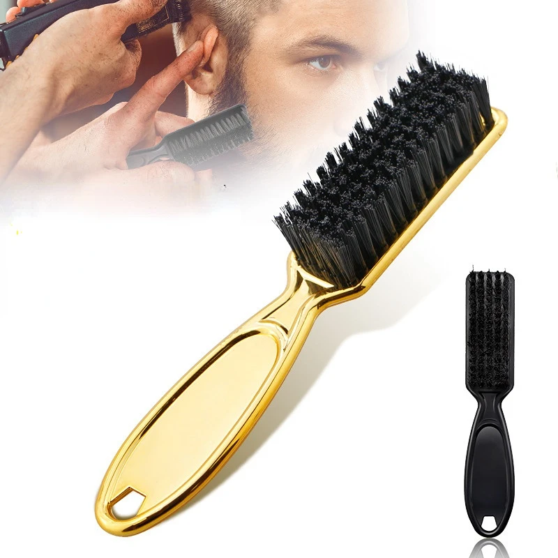 Plastic Handle Hairdressing Soft Hair Cleaning Brush Barber Neck Duster ...