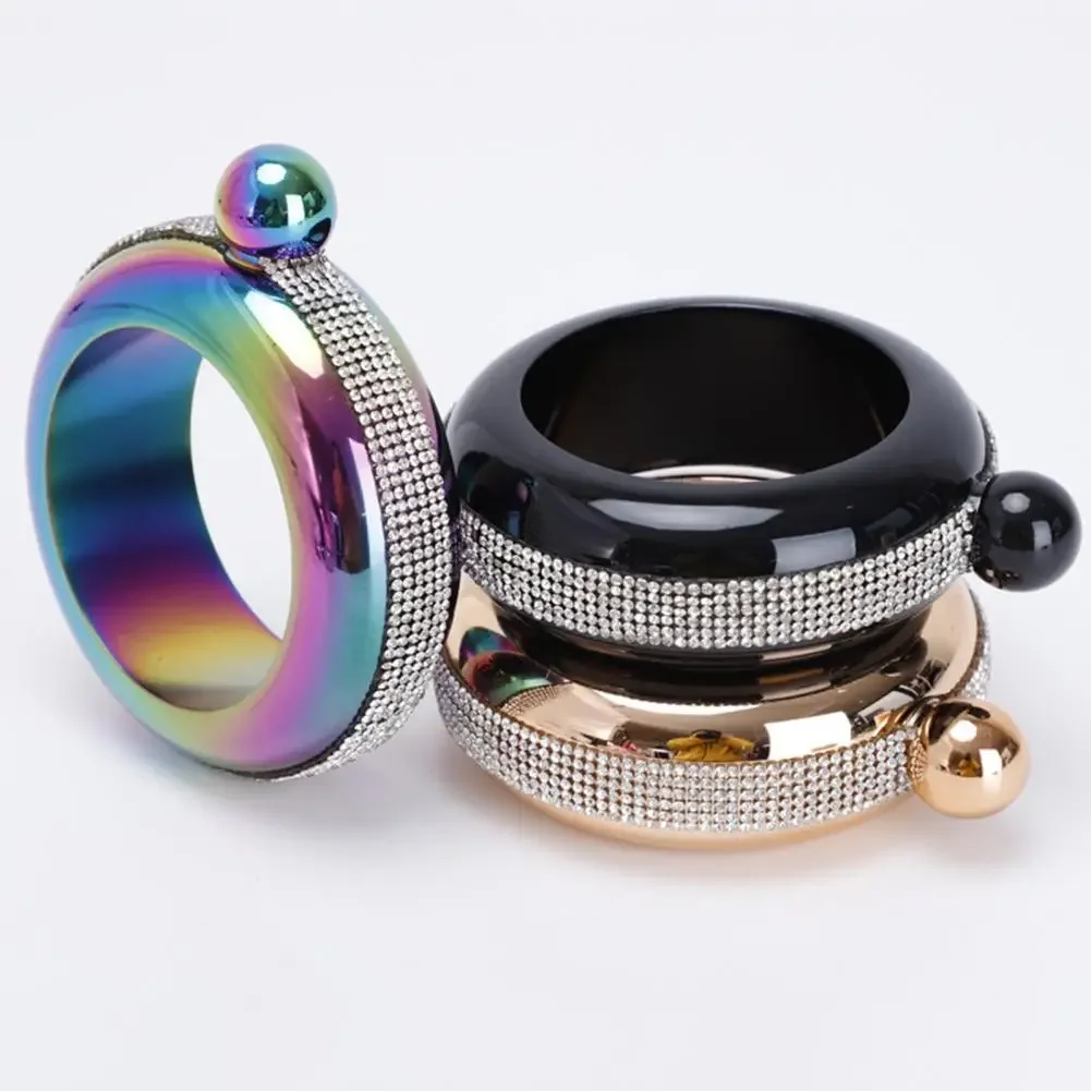3-5oz-Stainless-Steel-Bracelet-Wine-Hip-Flask-Round-Hidden-Whiskey ...