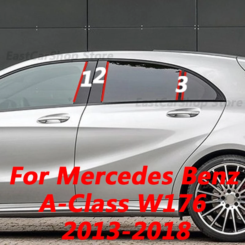 For Mercedes Benz A Class W176 2013-2018 Car Door Central Window Middle ...