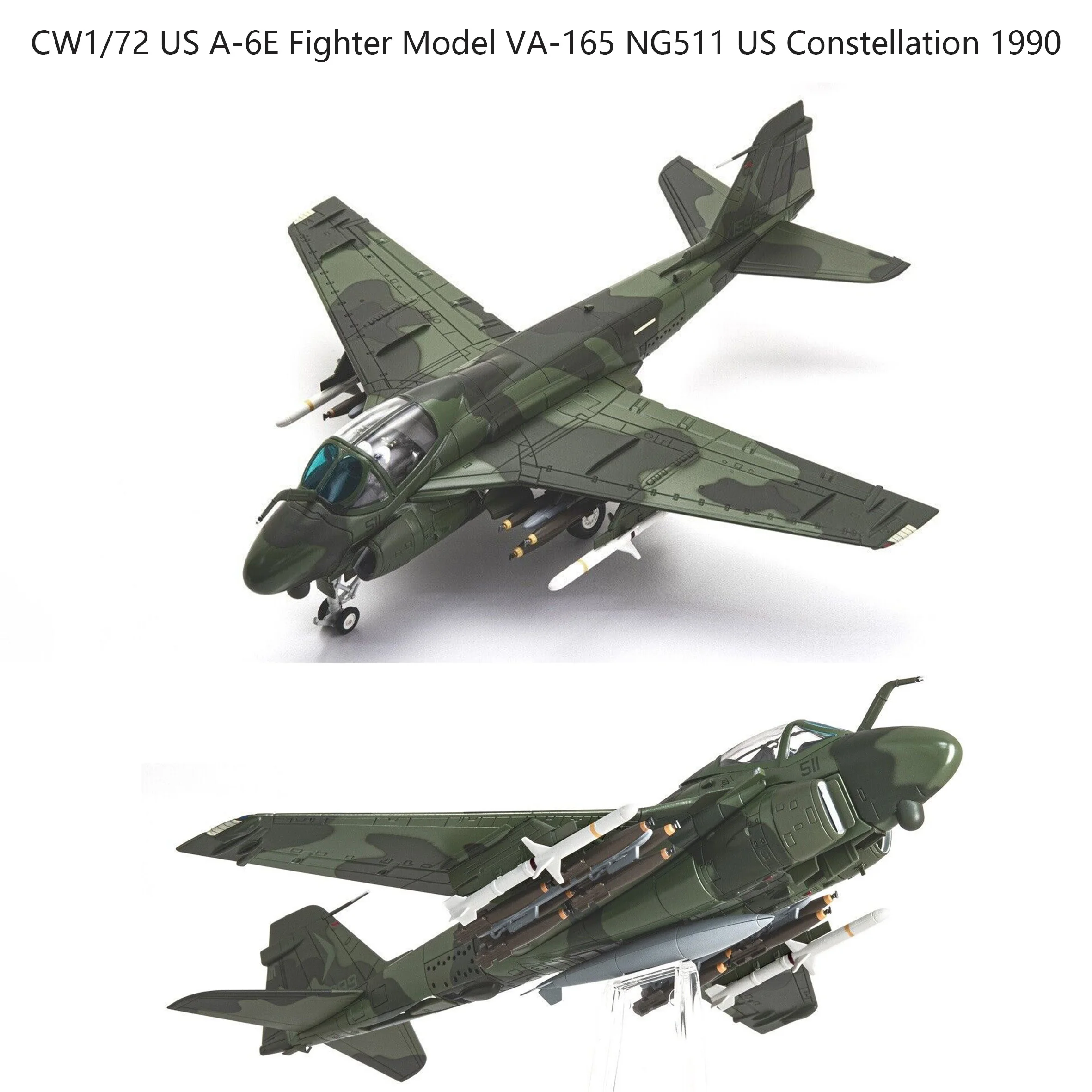 Fine-CW1-72-US-A-6E-Fighter-Model-VA-165-NG511-US-Constellation-1990 ...