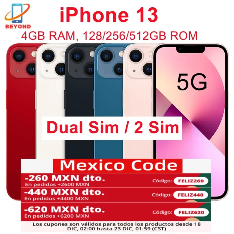 98-New-Original-Apple-iPhone-13-Dual-Sim-128-256-512GB-6-1-Super-Retina ...