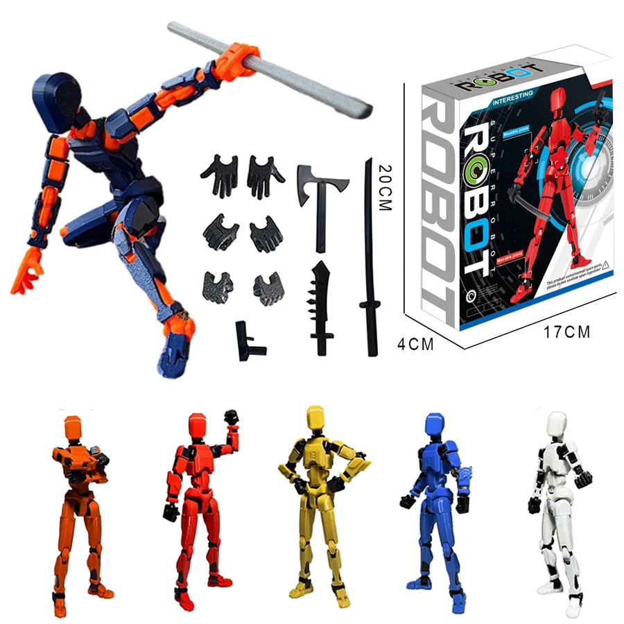 Titan-13-Action-Figures-with-Box-T13-Figure-3D-Printed-Multi-Jointed ...