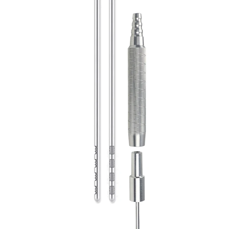 Serrated Four Holes Liposuction Needle Micro Cannula In-line Handle ...