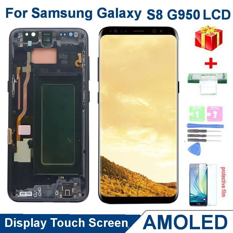 For-Samsung-Galaxy-S8-SUPER-AMOLED-LCD-G950-G950F-SM-G950F-DS-SM-G950FG ...