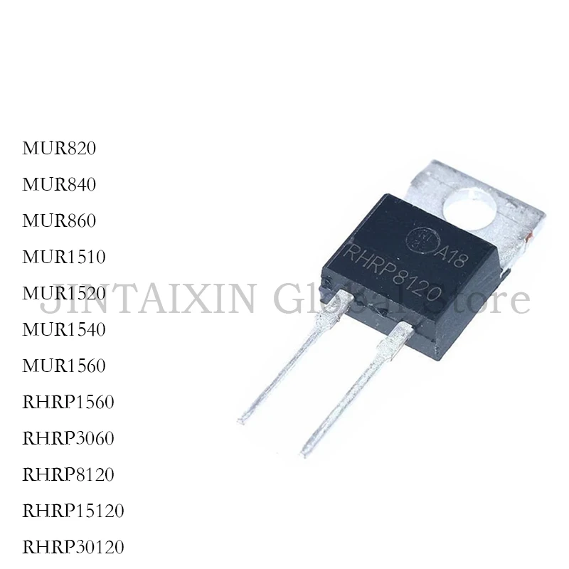 10PCS-RHRP8120-MUR860-MUR1560G-RHRP1560-RHRP15120-RHRP3060-RHRP860 ...