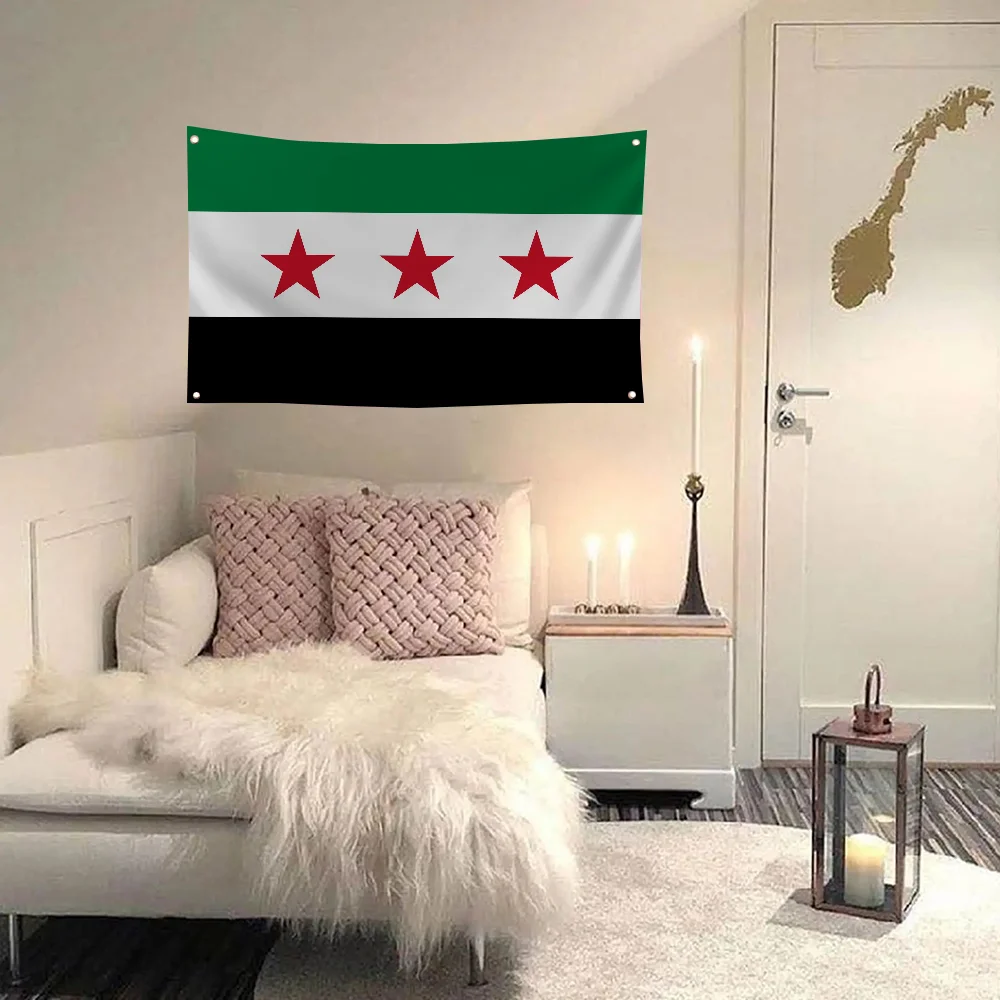 1pc-Syria-The-Syrian-Arab-Republic-Three-Star-Flag-Flags-And-Banners ...