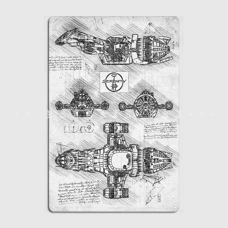 Serenity Firefly Ship Drawing
