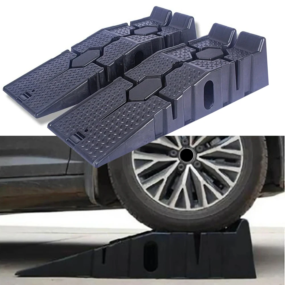 2-Pcs-Car-Maintenance-Ramp-90x33x22cm-Car-Tire-Lifting-Pad-Outdoor ...