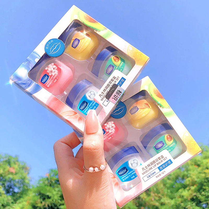 1-4PCS-Vaseline-Lip-Balm-Moisturizing-Lipstick-Base-Moisturizer-Natural-Plant-Anti-Cracking-Lip ...