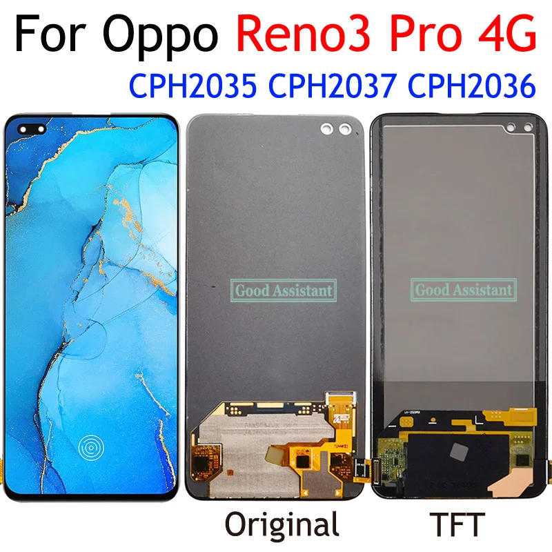 Original-Supor-Amoled-TFT-6-4-For-Oppo-Reno3-Pro-4G-CPH2035-CPH2037 ...