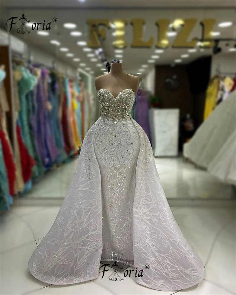 Classic-Sweetheart-Crystal-Beaded-Wedding-Dress-with-Detachable ...