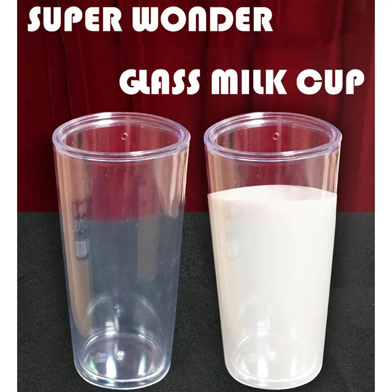 Super Wonder Glass Milk Cup Stage Magic Tricks Street Close Up Gimmicks ...