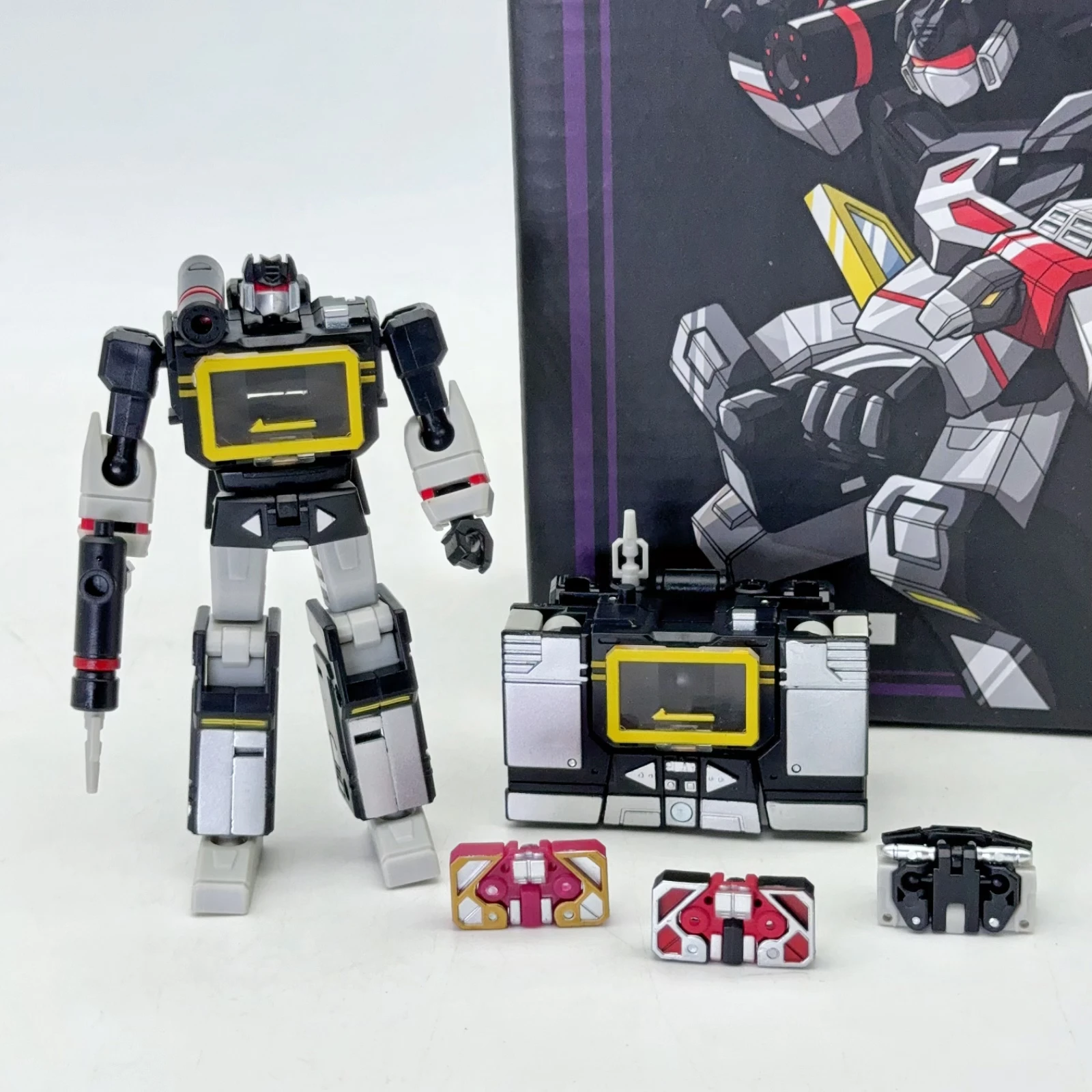 In Stock PT-04 Black Soundwave PT04B Transformation Tape G1 Mini Pocket ...