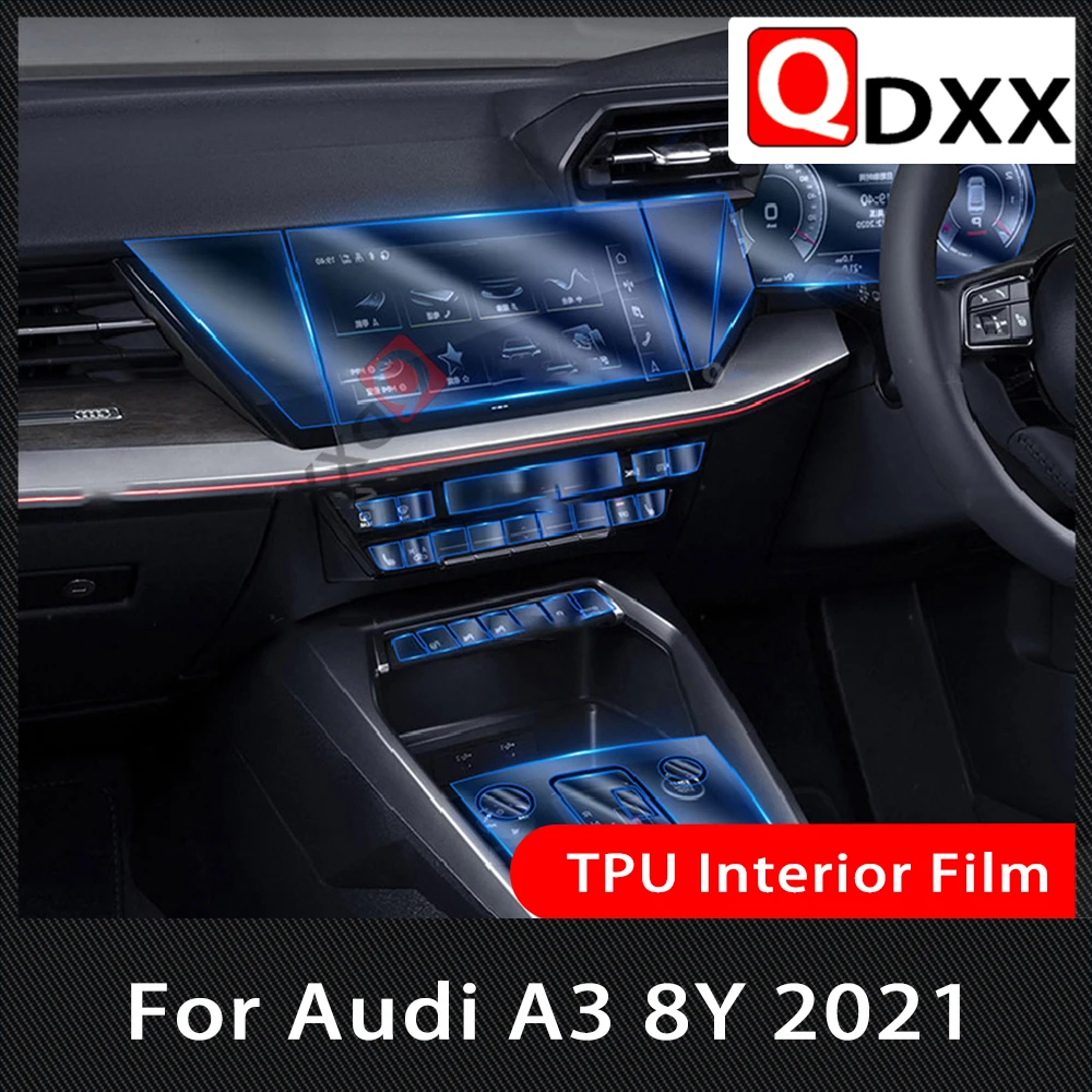 For Audi A3 8y 2021 Car Interior Center Console Transparent Tpu ...