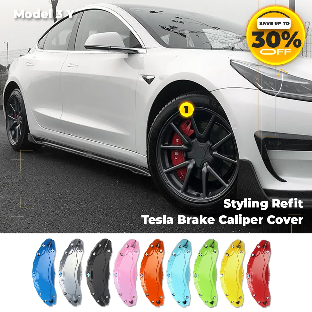 Tesla-2017-2023-Model-Y-Model-3-Brake-Caliper-Covers-Accessories-with ...