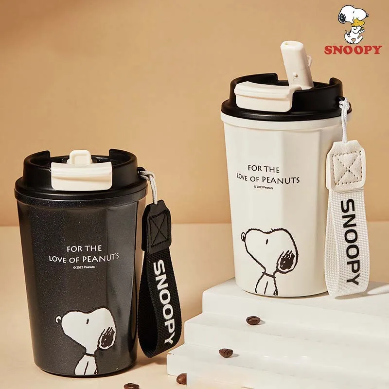 Anime-Cartoon-Snoopy-Thermos-Cup-com-palha-de-alta-apar-ncia-port-til ...