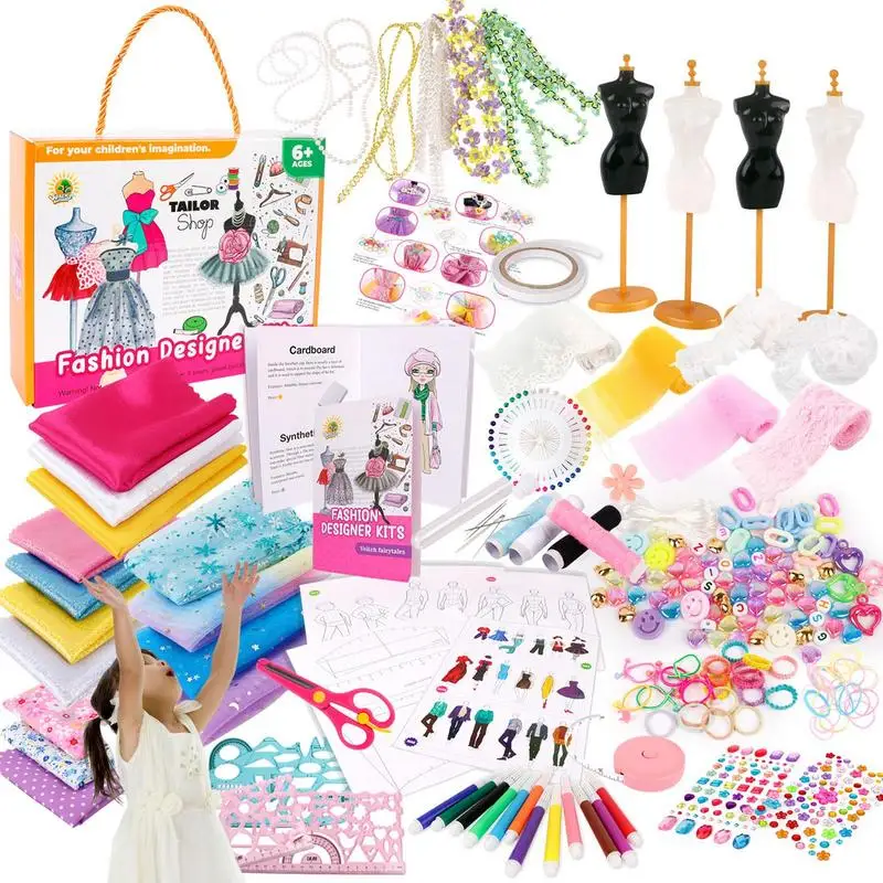 Fashion-Design-Kit-For-Girls-Basic-Reusable-Kit-For-Creativity ...