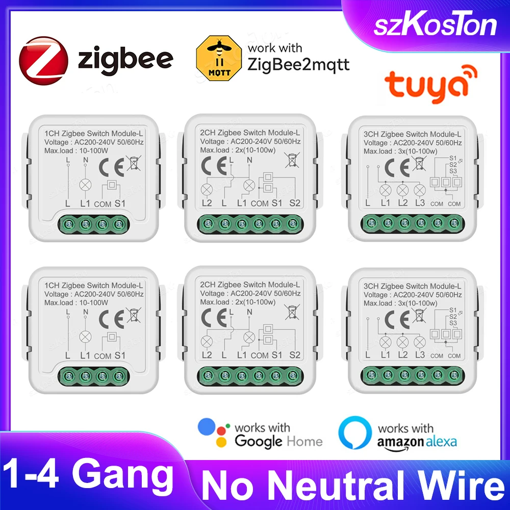No-Neutral-Wire-Tuya-Zigbee-Mini-Smart-Light-Switch-Module-1-2-3-4-Gang ...