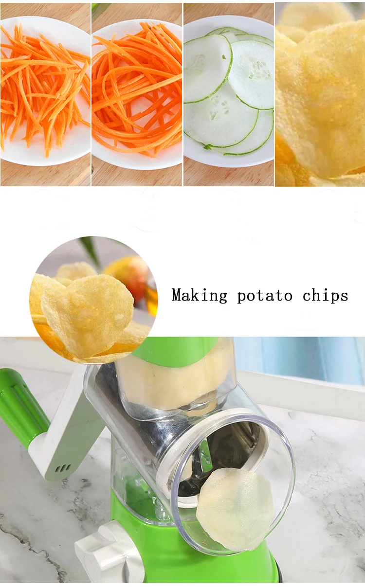 Vert - Machine à découper les pommes de terre, Outils de cuisine ...