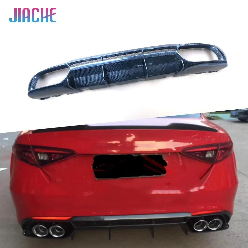 Rear-Bumper-Diffuser-Lip-Spoiler-for-Alfa-Romeo-Giulia-Standard-2017 ...