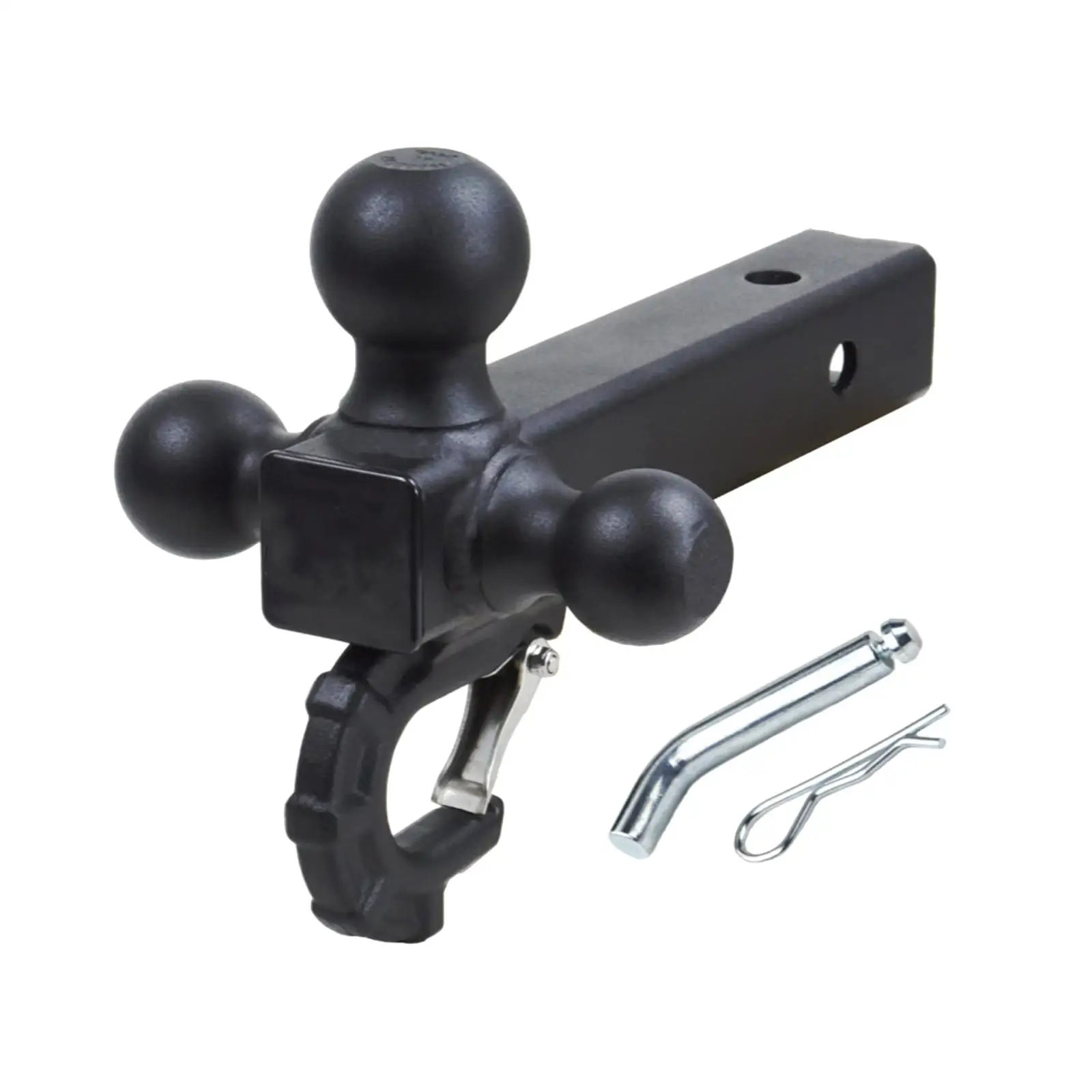 Trailer-Hitch-Triple-Ball-Mount-with-Hook-with-Hitch-Pin-Professional ...