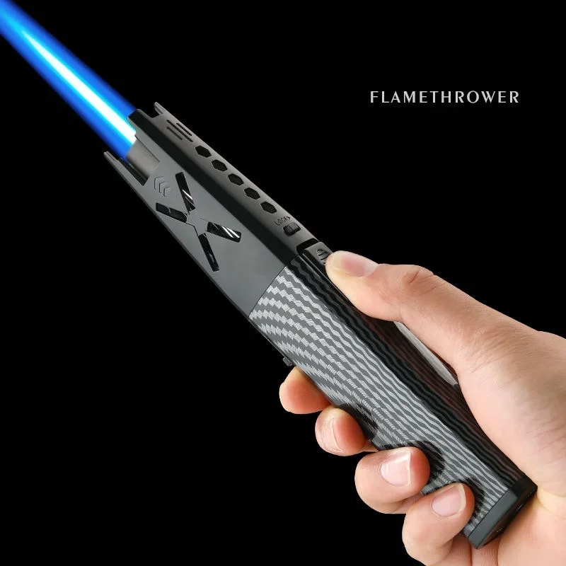 New-Inflatable-Lighter-Windproof-Blue-Flame-Straight-Into-The-Open ...