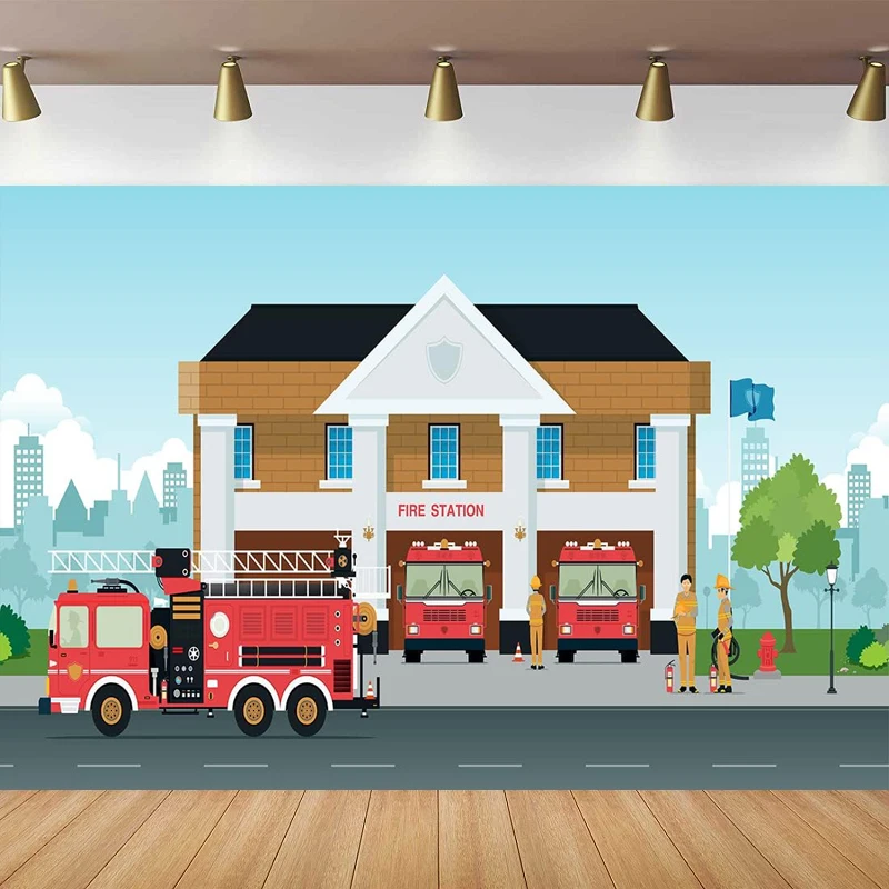 Cartoon Fire Station