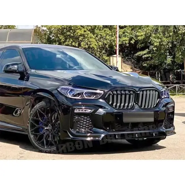 Carbon Fiber /ABS Material Car Front Bumper Lip Spoiler Chin Bodykits ...