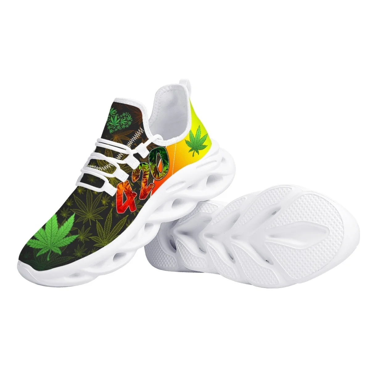 Weed Design On Shoes