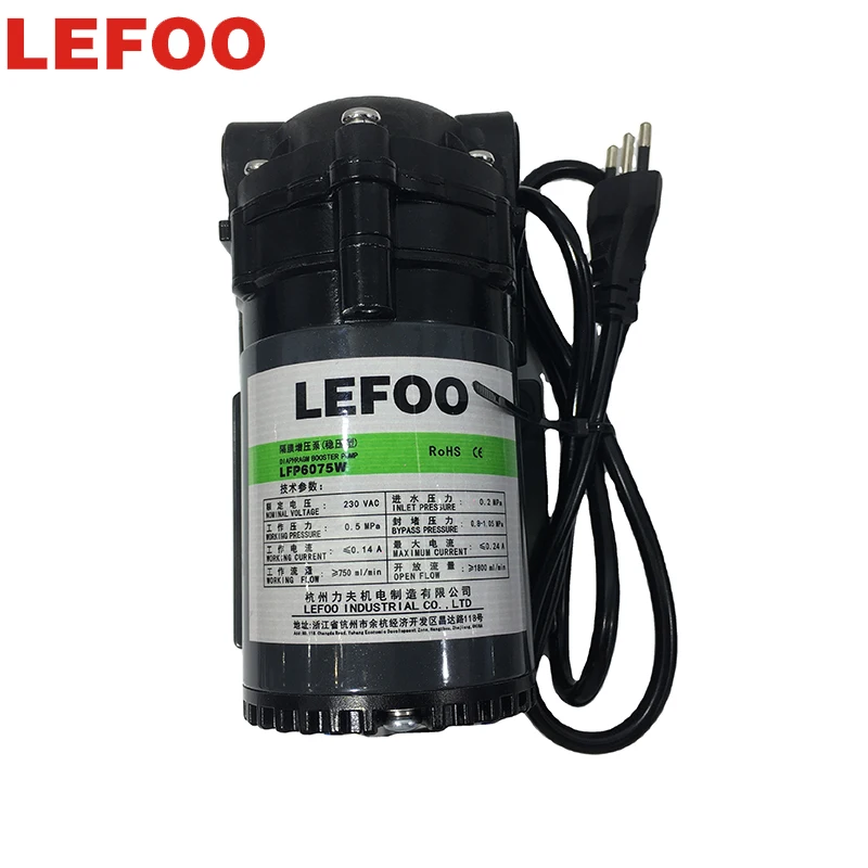 LEFOO 100 GPD RO Booster Pump 115VAC Pressure Output RO, 59% OFF