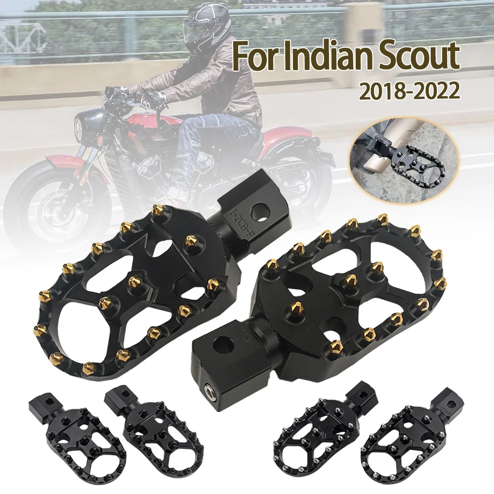 Motorcycle-Front-Footrest-360-Degree-Adjustable-Foot-Pegs-Rotatable ...