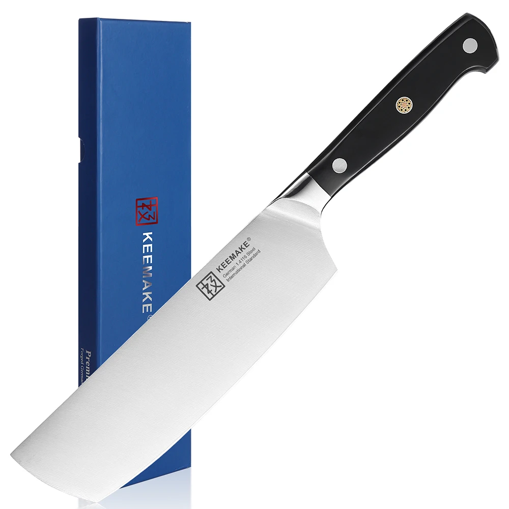 KEEMAKE-7-inch-Nakiri-Knife-Stainless-Steel-Blade-Japanese-Chef-Cleaver ...