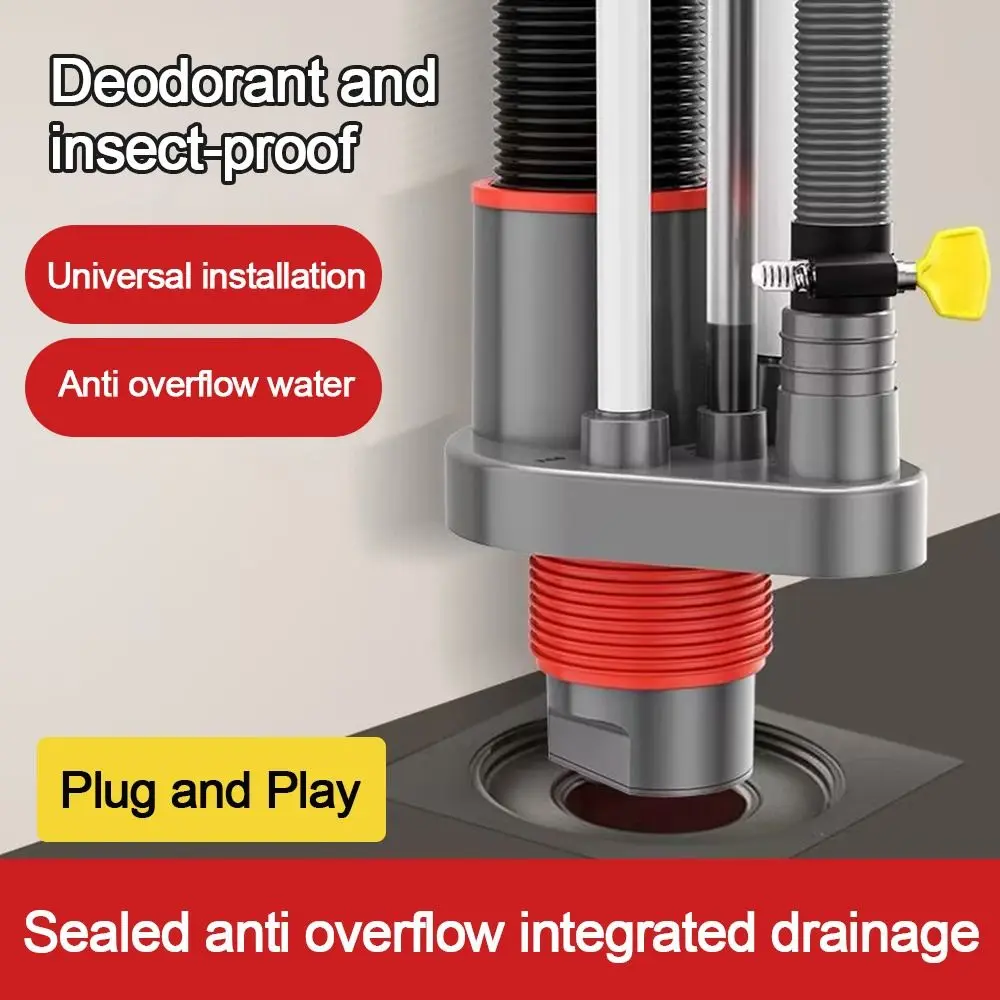 5-in-1-Sink-Drain-Pipe-Adapter-Drainage-Water-Pipe-Joint-Universal ...