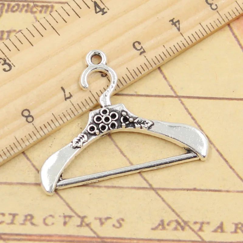 10pcs-Charms-Cloths-Stand-Hanger-37x29mm-Tibetan-Silver-Color-Pendants ...