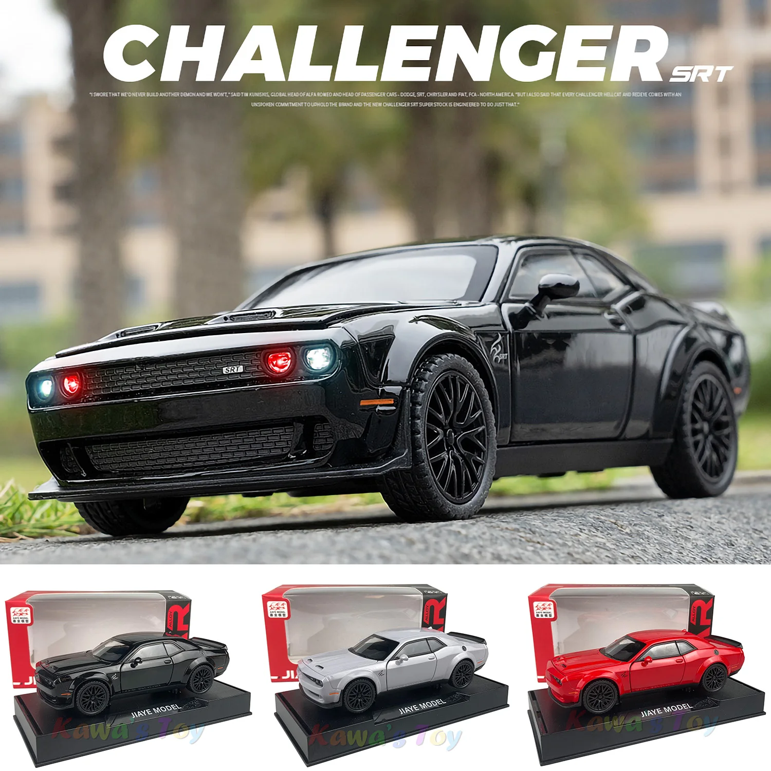 JiaYe-Models-1-32-Scale-Challenger-SRT-Hellcat-Redeye-2019-Widebody ...