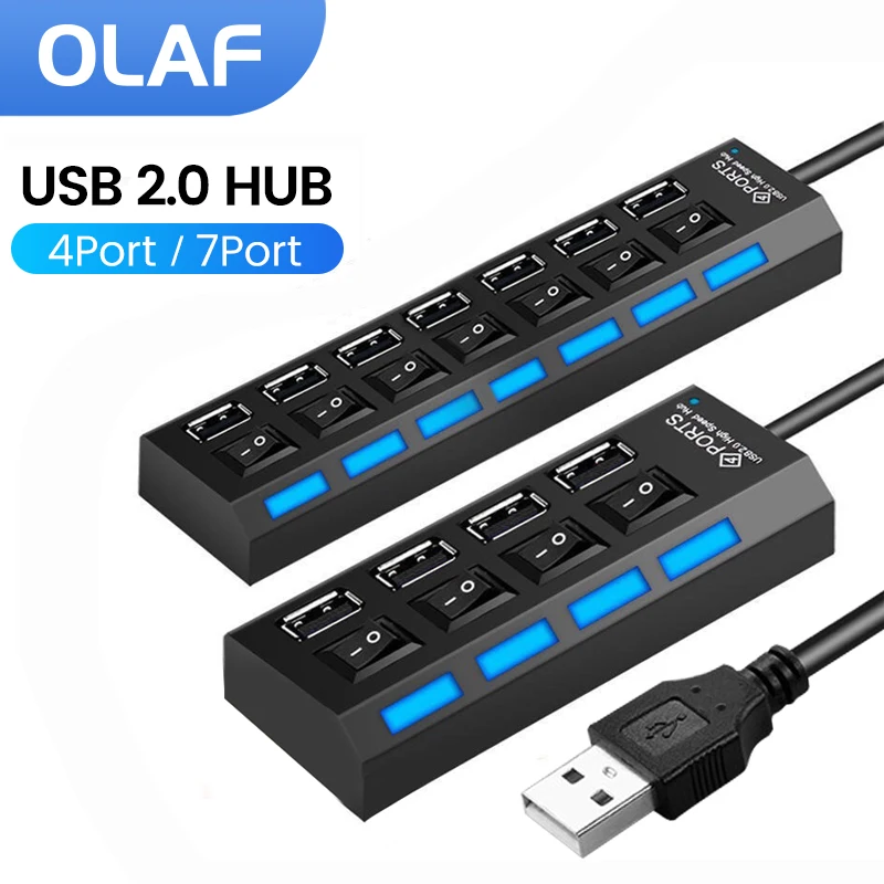 Olaf-4-7-Ports-USB-HUB-2-0-Adapter-High-Speed-Multi-USB-Splitter ...