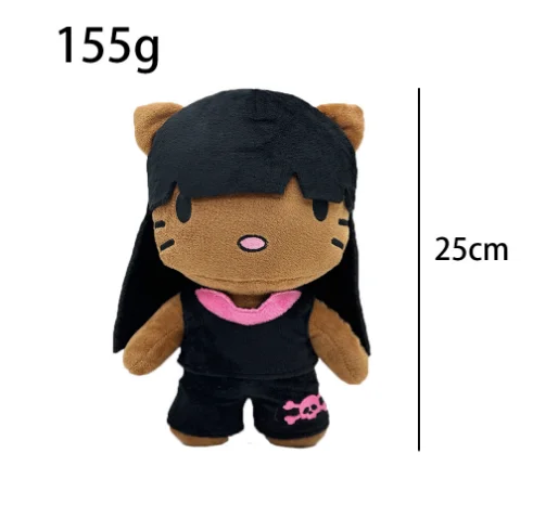 24cm Hello Kitty Travis Scotted Plush Cartoon Wayne Singer Cat Plushines Stuffed Soft Collection ...