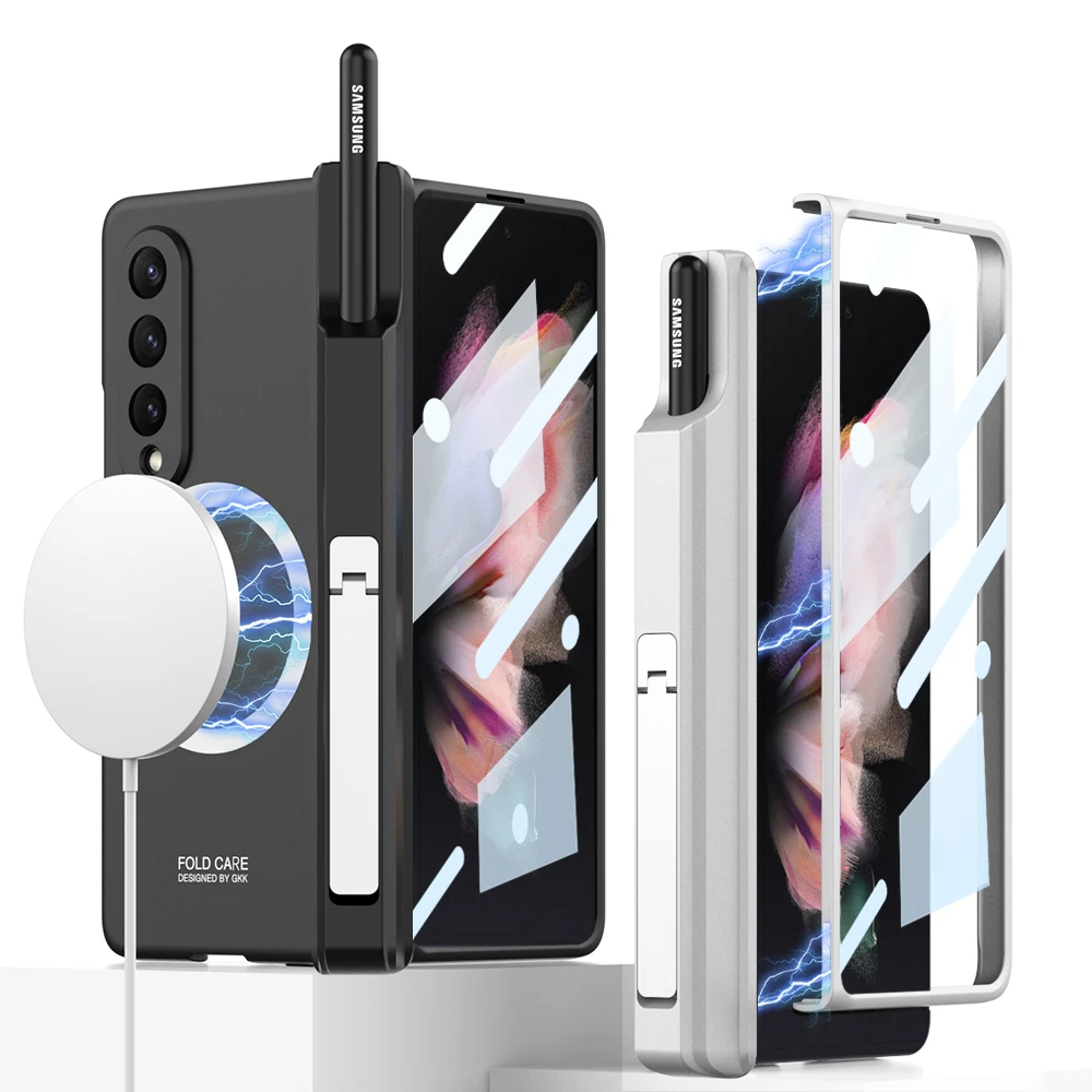For Magsafe Samsung Galaxy Z Fold 3 Case Wireless Charging Magnetic ...