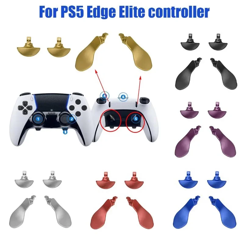 4pcs-Game-Controller-Trigger-Button-Metal-Paddles-for-PS5-Edge-Elite ...