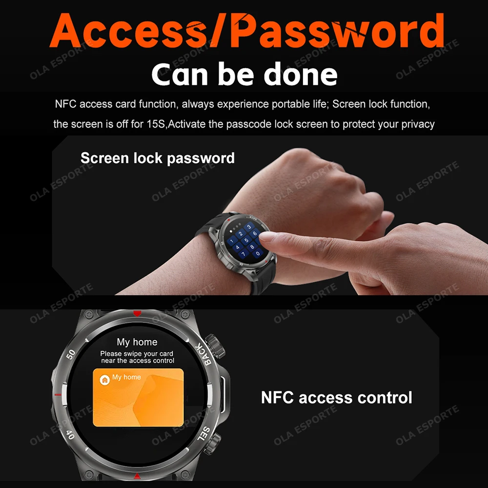New Bluetooth Call Compass Smart Watch Men Women AMOLED HD Large Screen ...