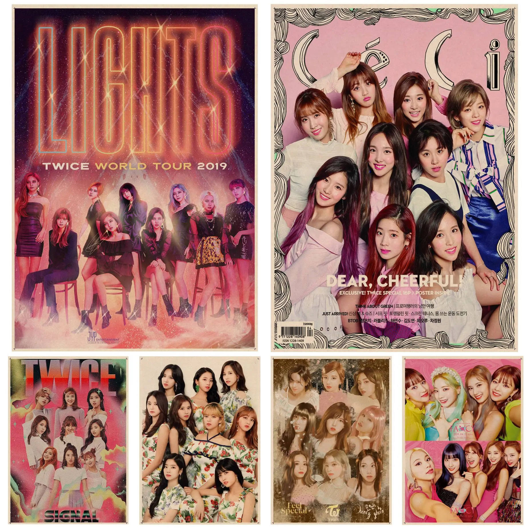 Twice-Kpop-Good-Quality-Prints-and-Posters-Decoracion-Painting-Wall-Art ...