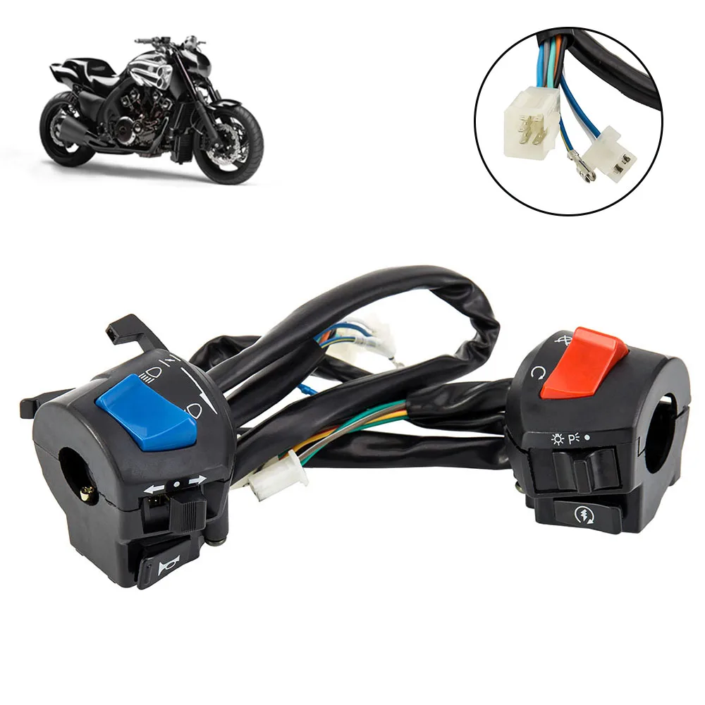 Motorcycle-Handlebar-Switch-Control-1-Pair-7-8inch-Universal-Waterproof ...