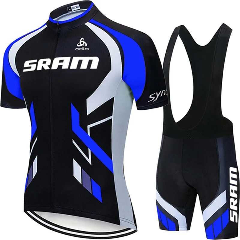 SRAM Men's Cycling Suit Bike Clothing Team Sports Set Mtb Male Summer ...