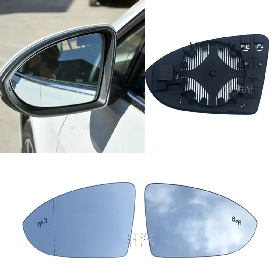 Left Right Heated Wing Rear Mirror Glass Parallel blind spot assist For ...