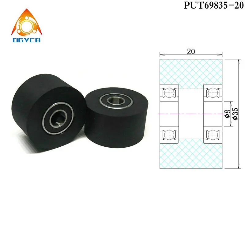 1pcs-8mm-Bore-35mm-Diameter-Polyurethan-Forming-Bearing-PUT69835-20-PU ...