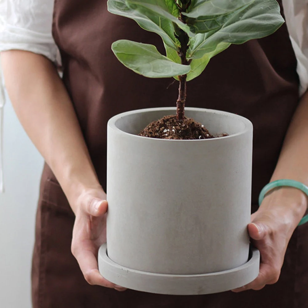 Large-Flower-Pot-Molds-Concrete-Planter-Mold-Cylinder-flowerpot-mold ...