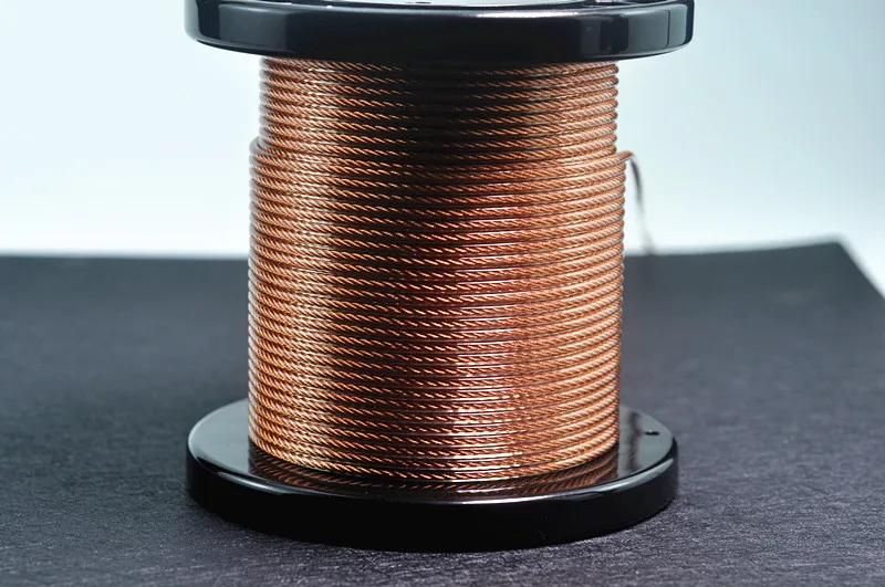 24awg litz 7N frozen single crystal copper earphones with upgraded ...