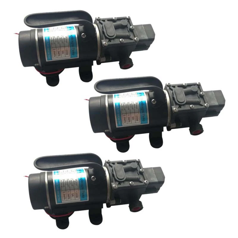 3X-Electric-12V-120W-130Psi-10L-Min-Water-Film-High-Pressure-Self ...