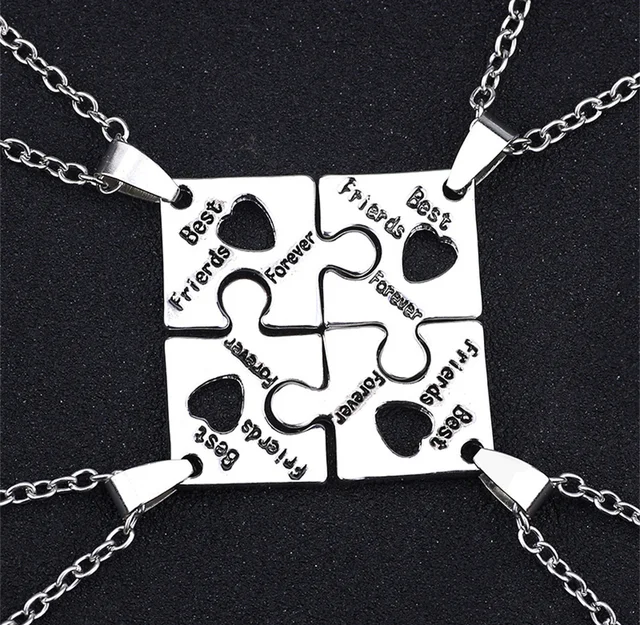 4 Collares De Mejores Amigas Para Siempre Collares A Juego Para 4,